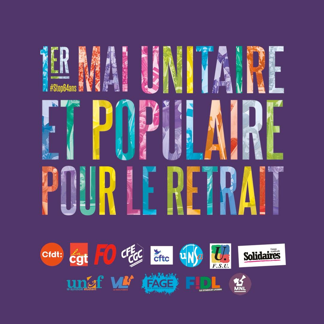 Un 1er Mai unitaire et populaire, pour le retrait ! - TEFE
